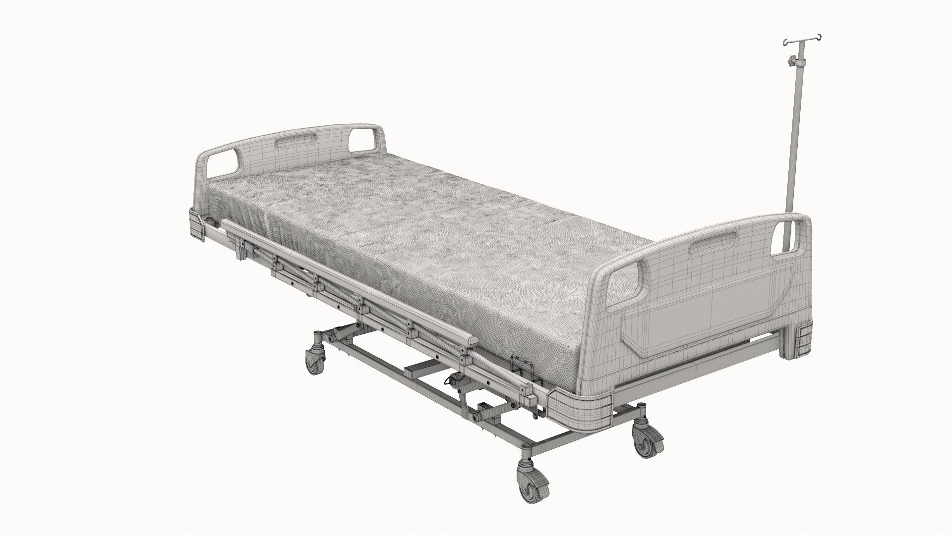 3D Hospital Bed Model - TurboSquid 1569284