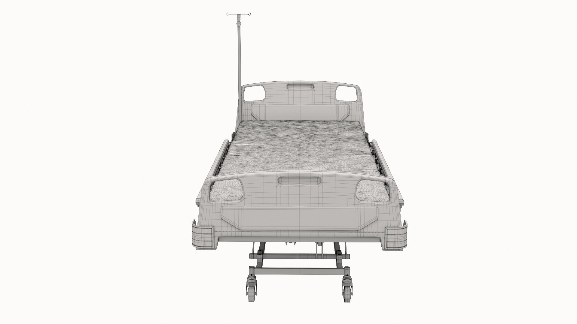 3D Hospital Bed Model - TurboSquid 1569284