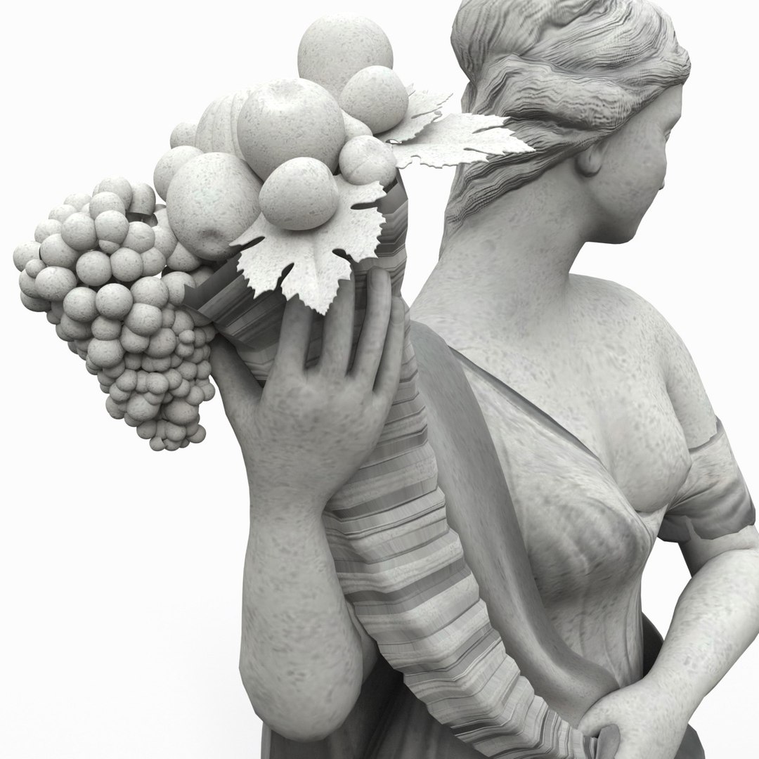 maya cornucopia statue