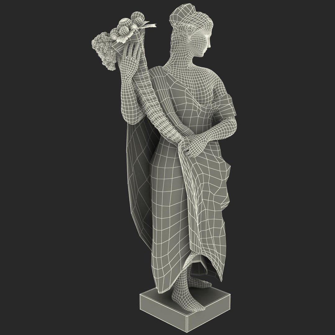 maya cornucopia statue
