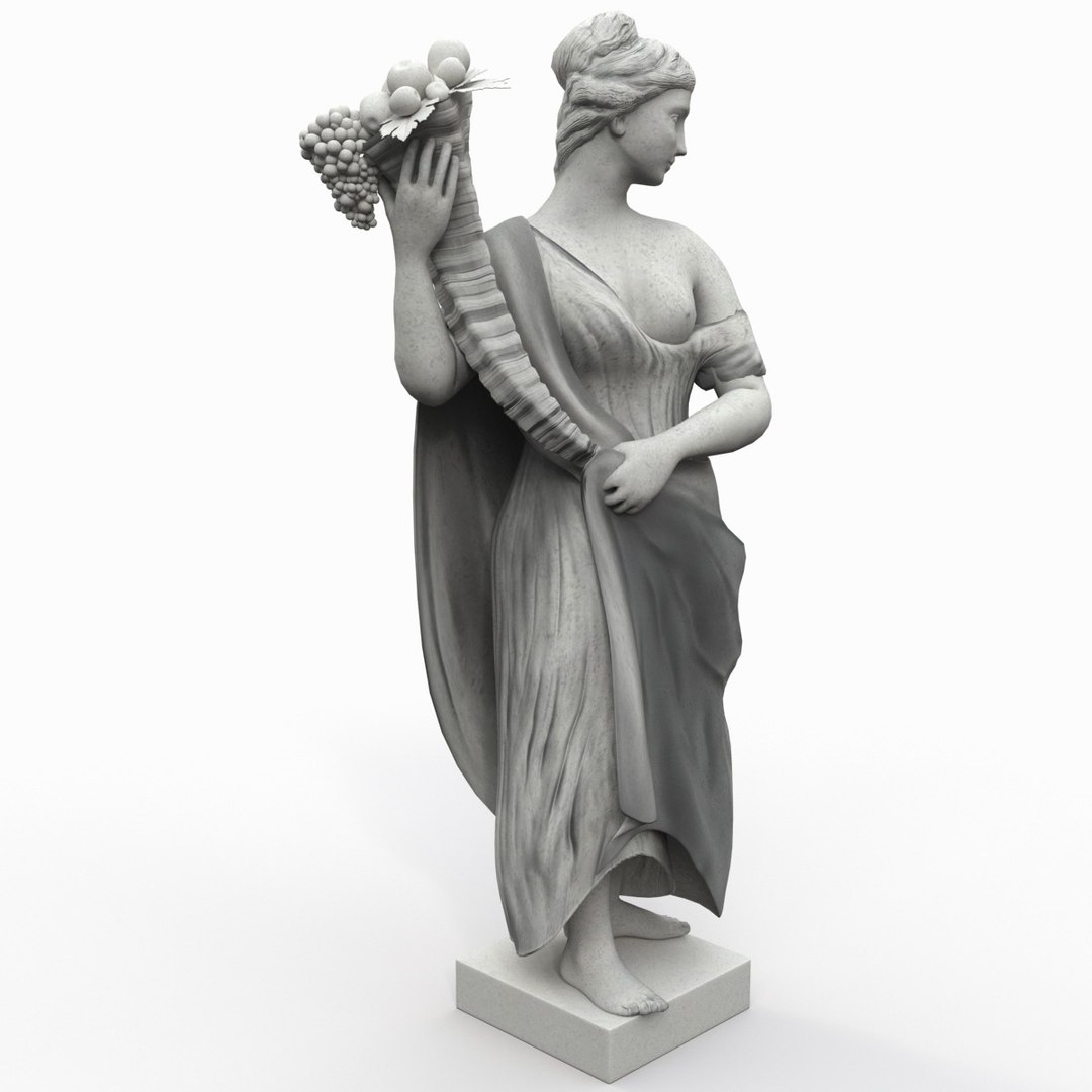Maya Cornucopia Statue