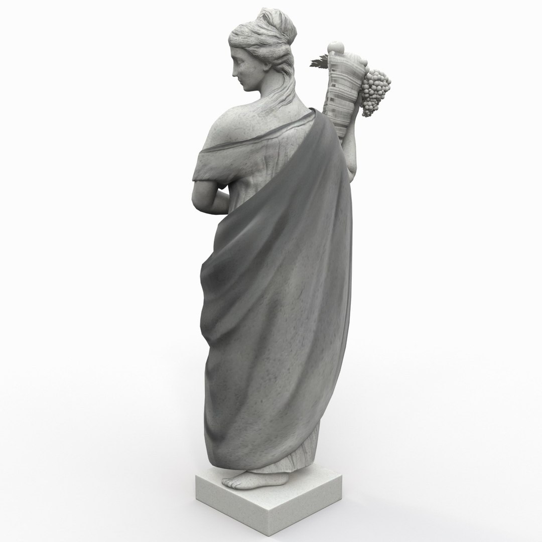 Maya Cornucopia Statue