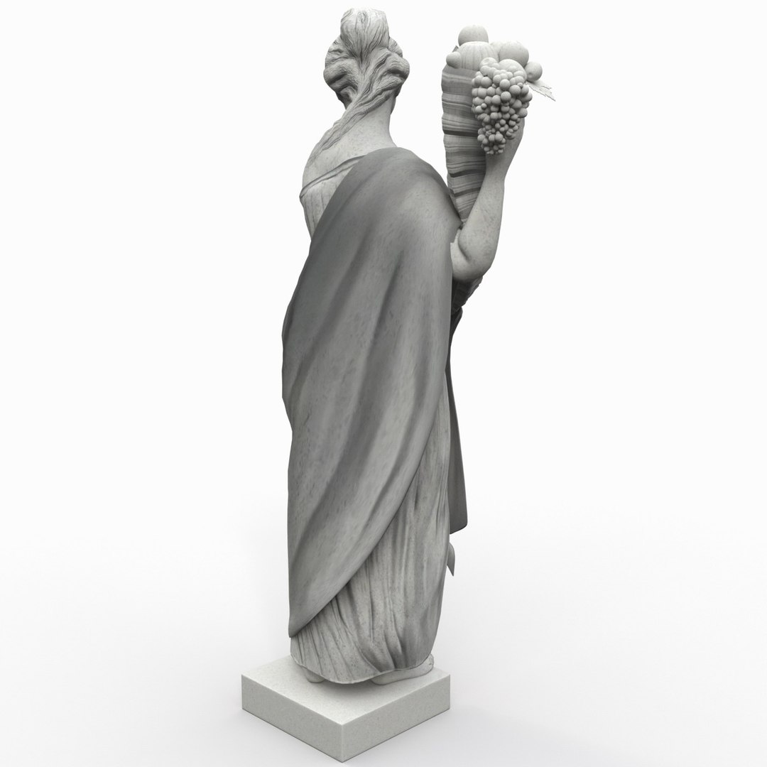 Maya Cornucopia Statue