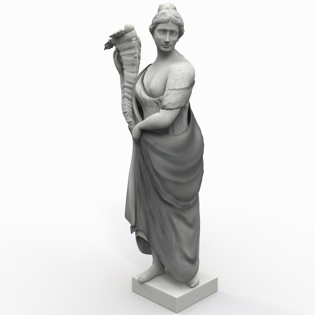 Maya Cornucopia Statue