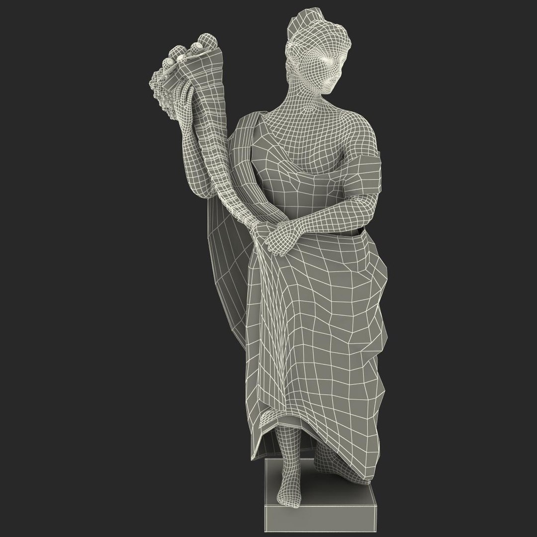 maya cornucopia statue