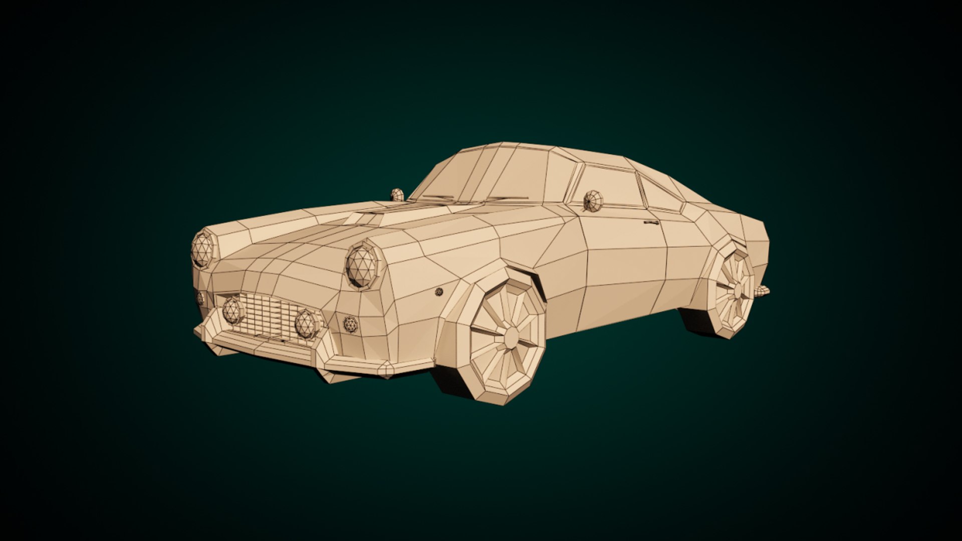 Car Muscle Ar Model - TurboSquid 1381904