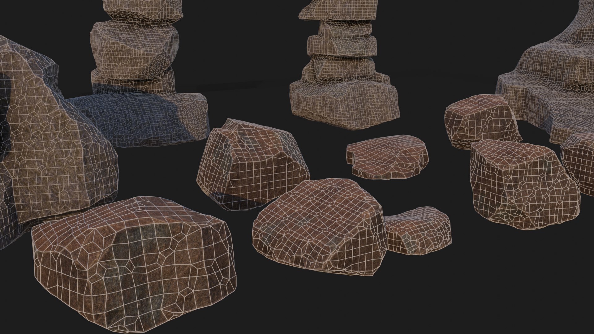 3D Rock Stone Landscape Model - TurboSquid 1661727