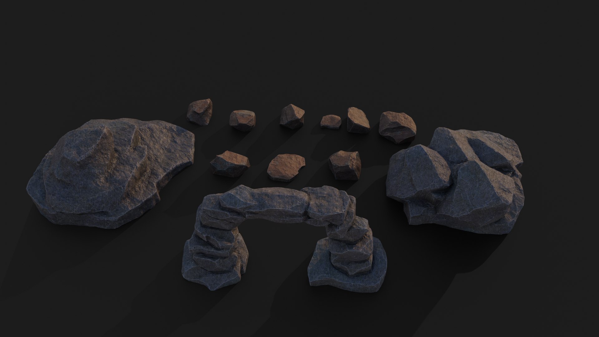 3D Rock Stone Landscape Model - TurboSquid 1661727