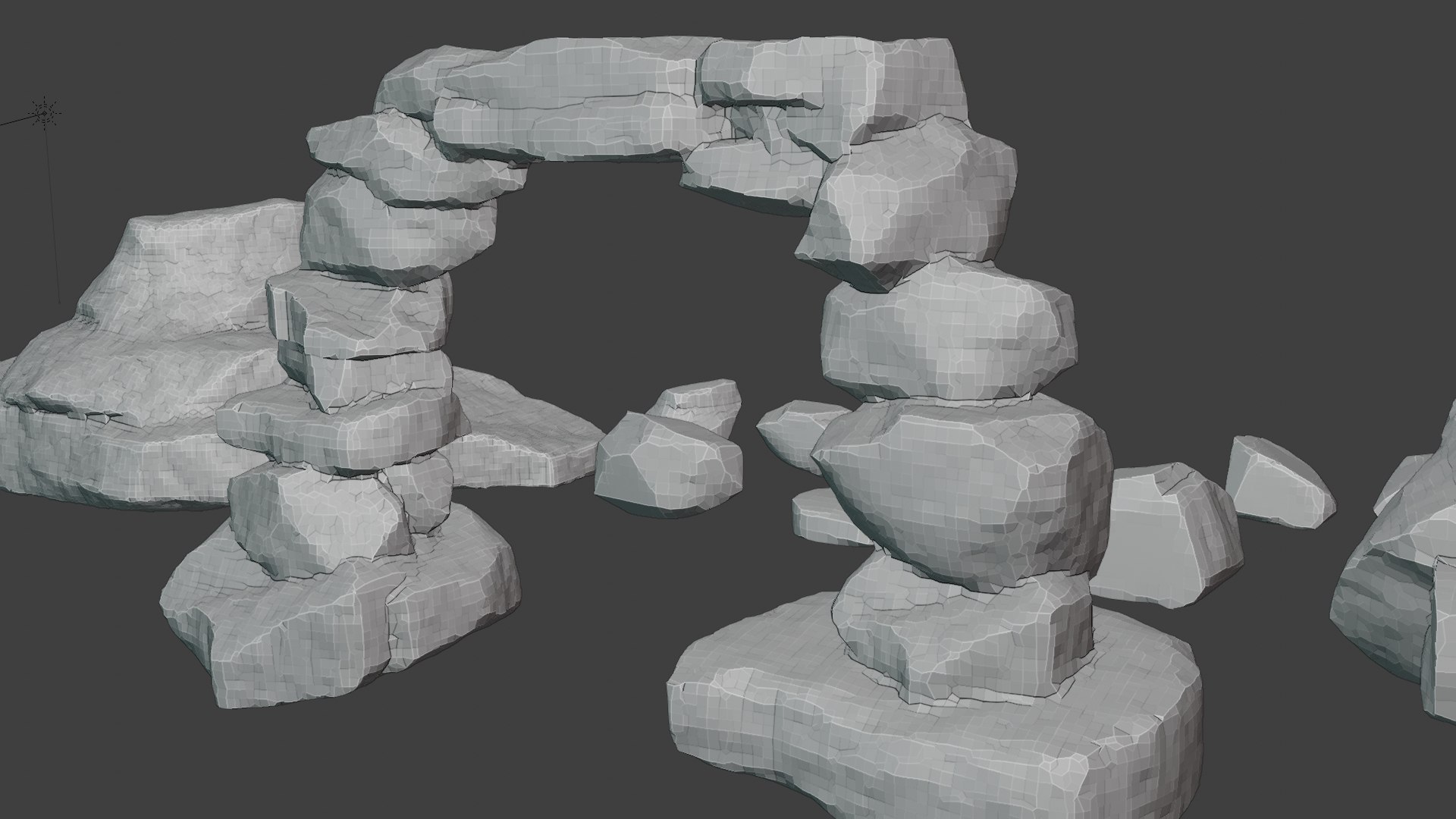 3D Rock Stone Landscape Model - TurboSquid 1661727