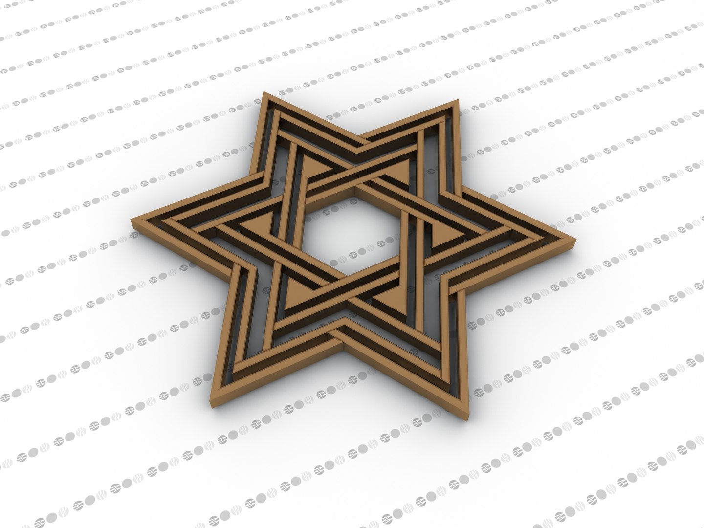 3D Star David Model - TurboSquid 1429620