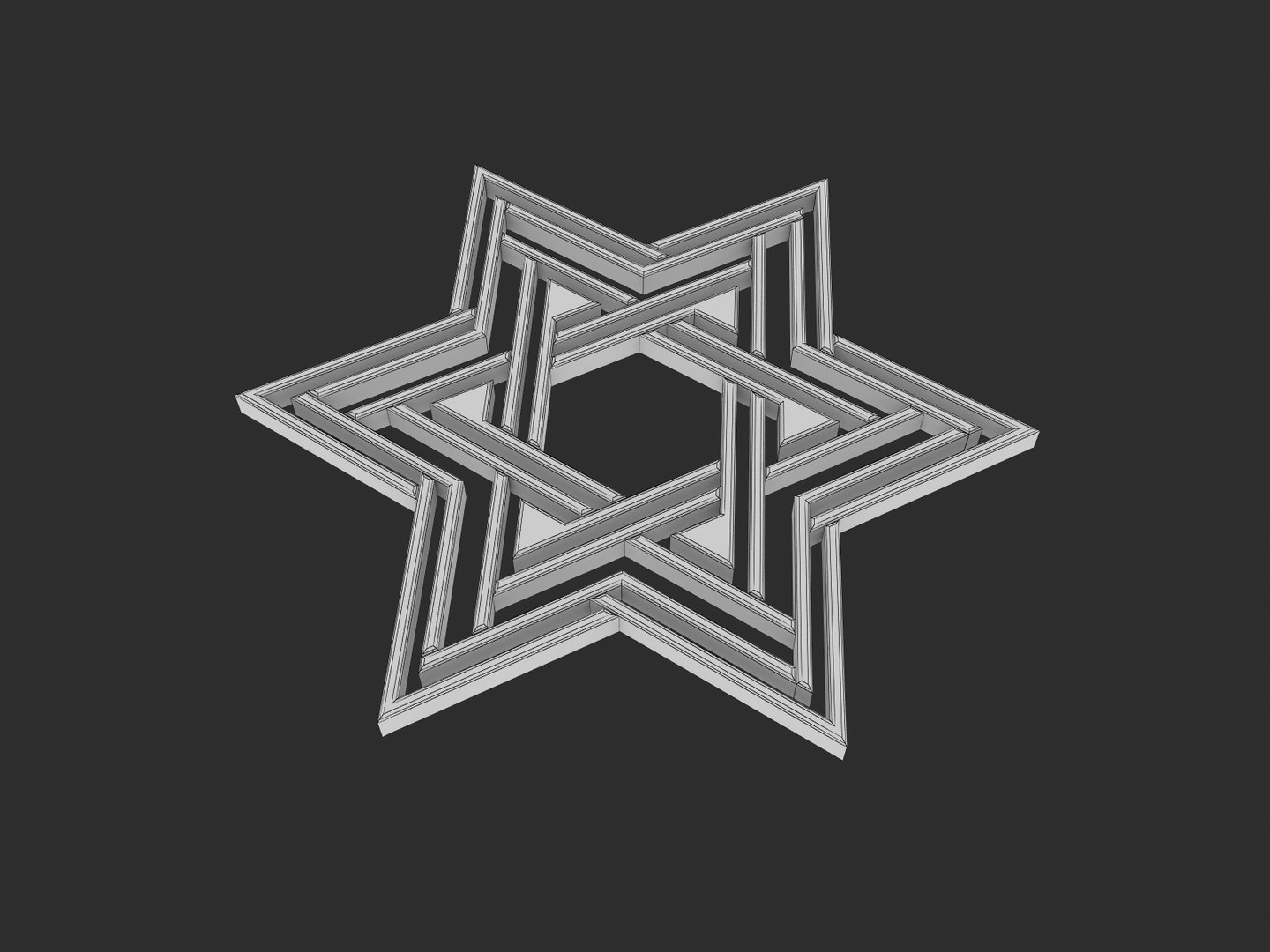 3D Star David Model - TurboSquid 1429620