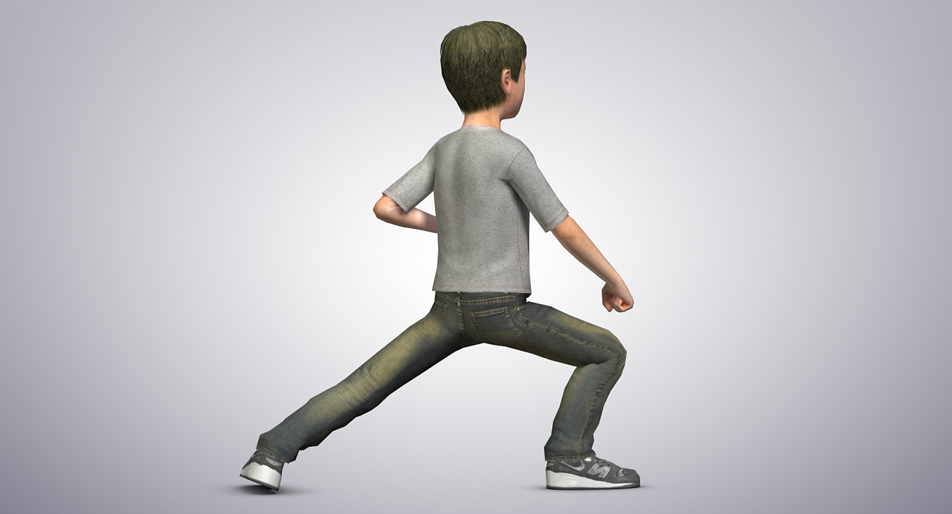 boy character rig 3d max