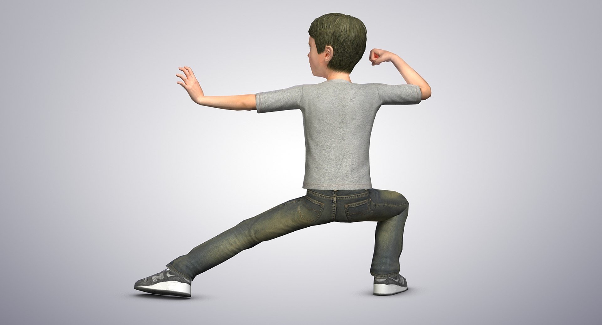 boy character rig 3d max