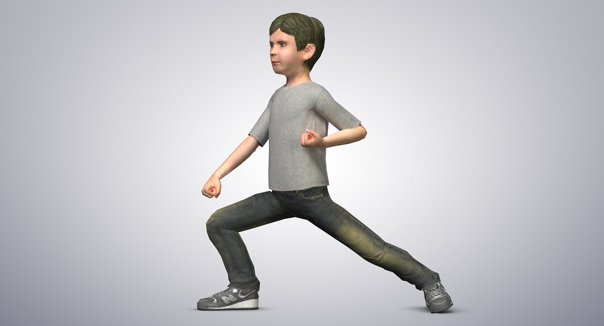 boy character rig 3d max