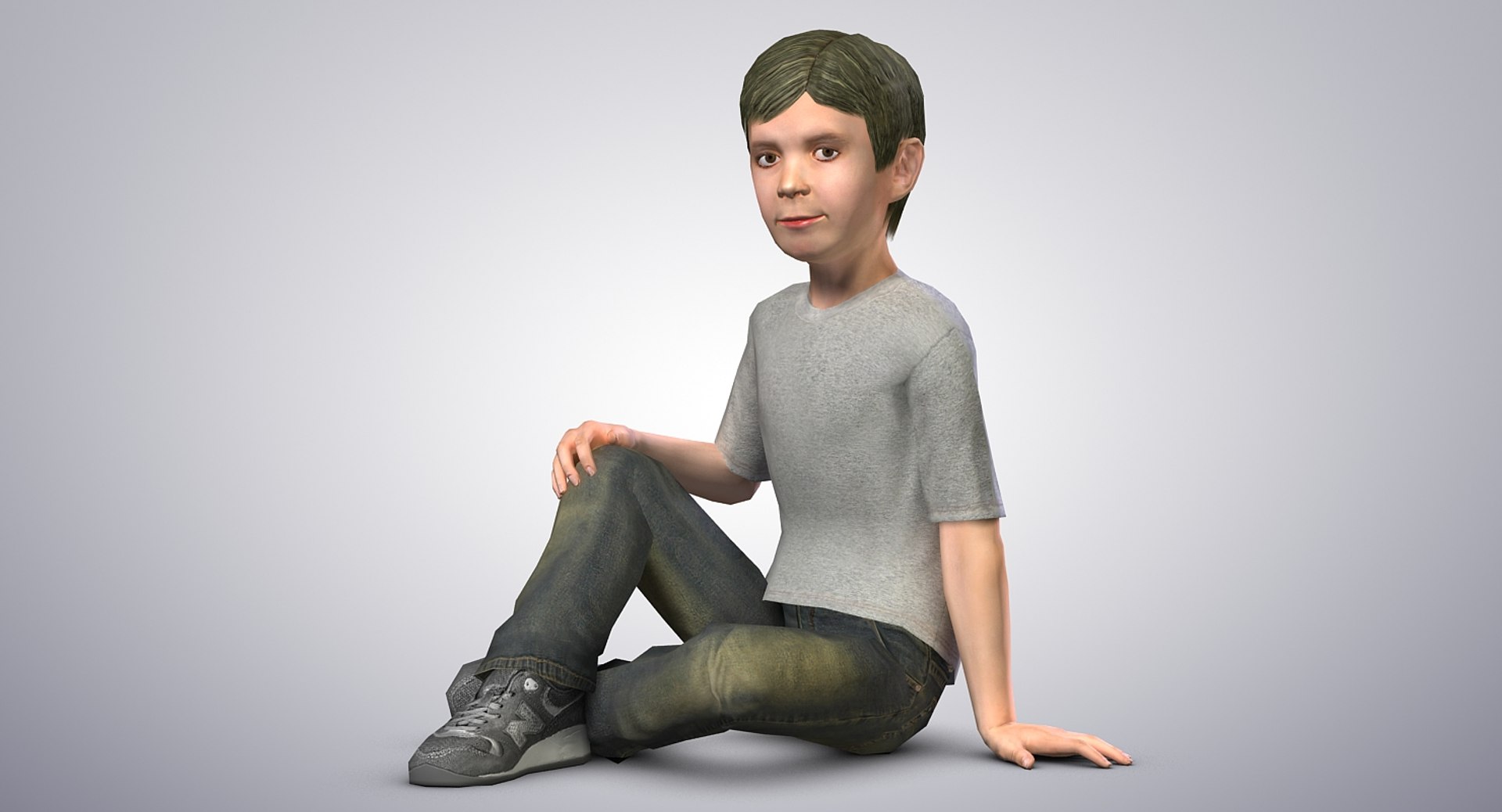 boy character rig 3d max