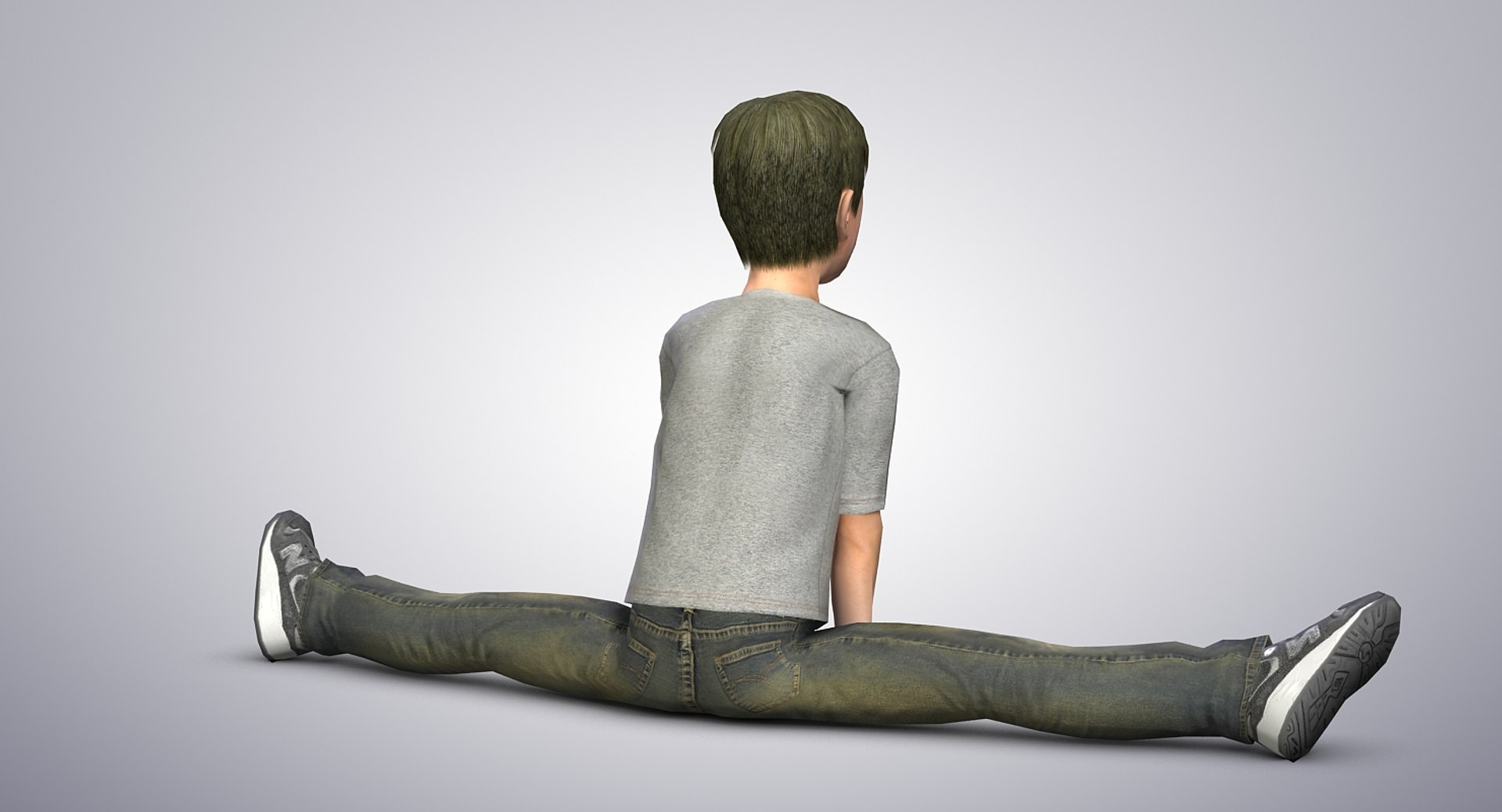 boy character rig 3d max