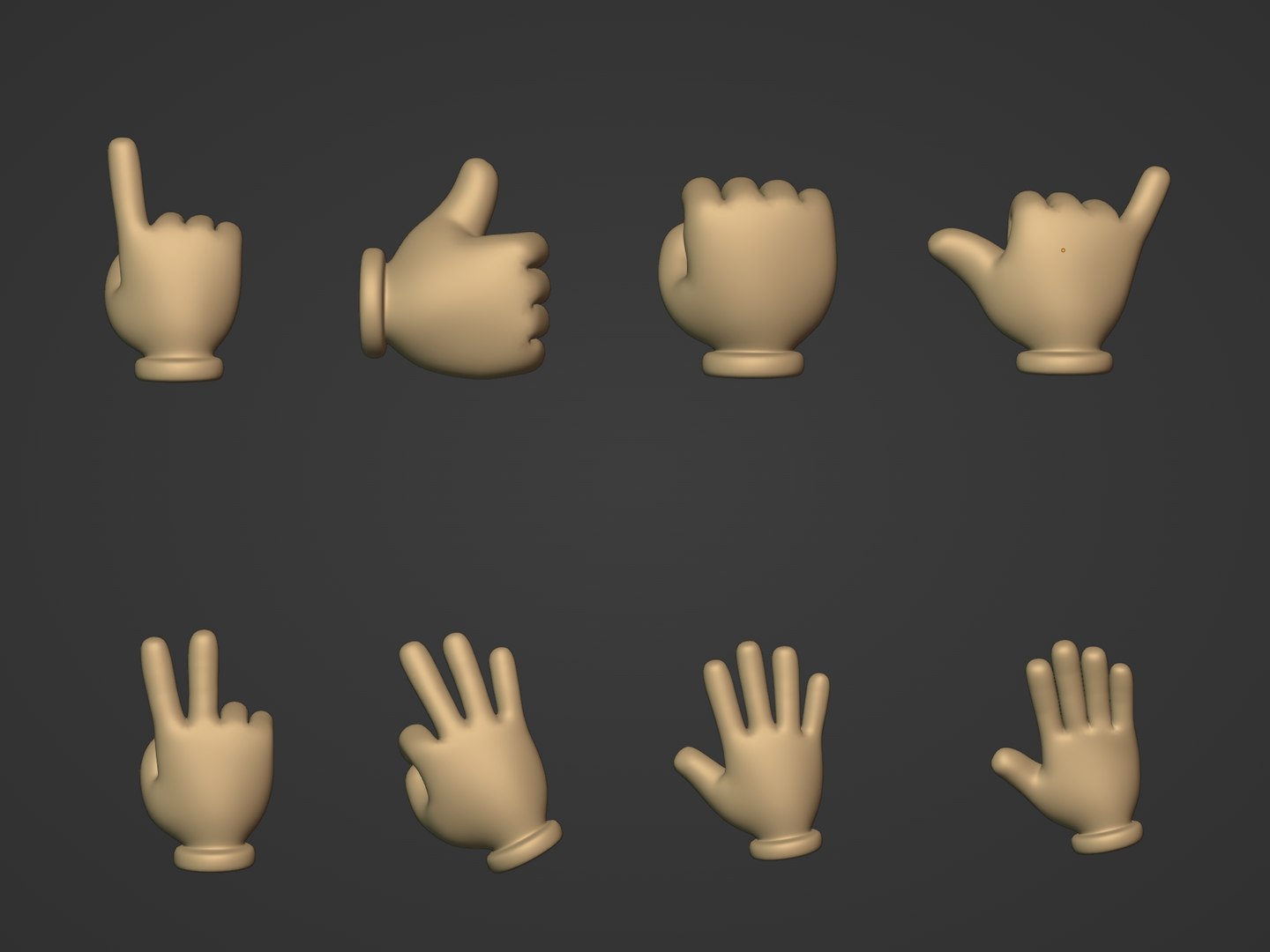 Cartoon Hands Pack 3D - TurboSquid 1857557