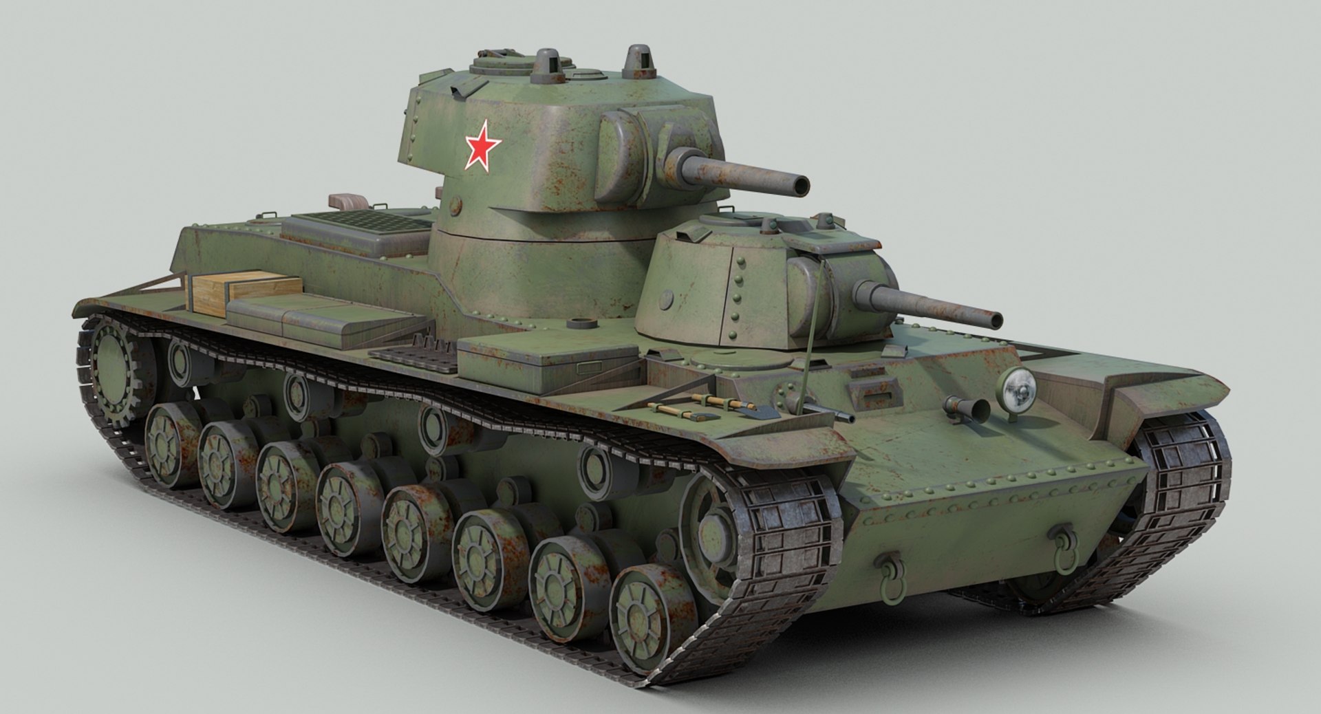 3D Model Ww2 Soviet Russian Smk - TurboSquid 1292018