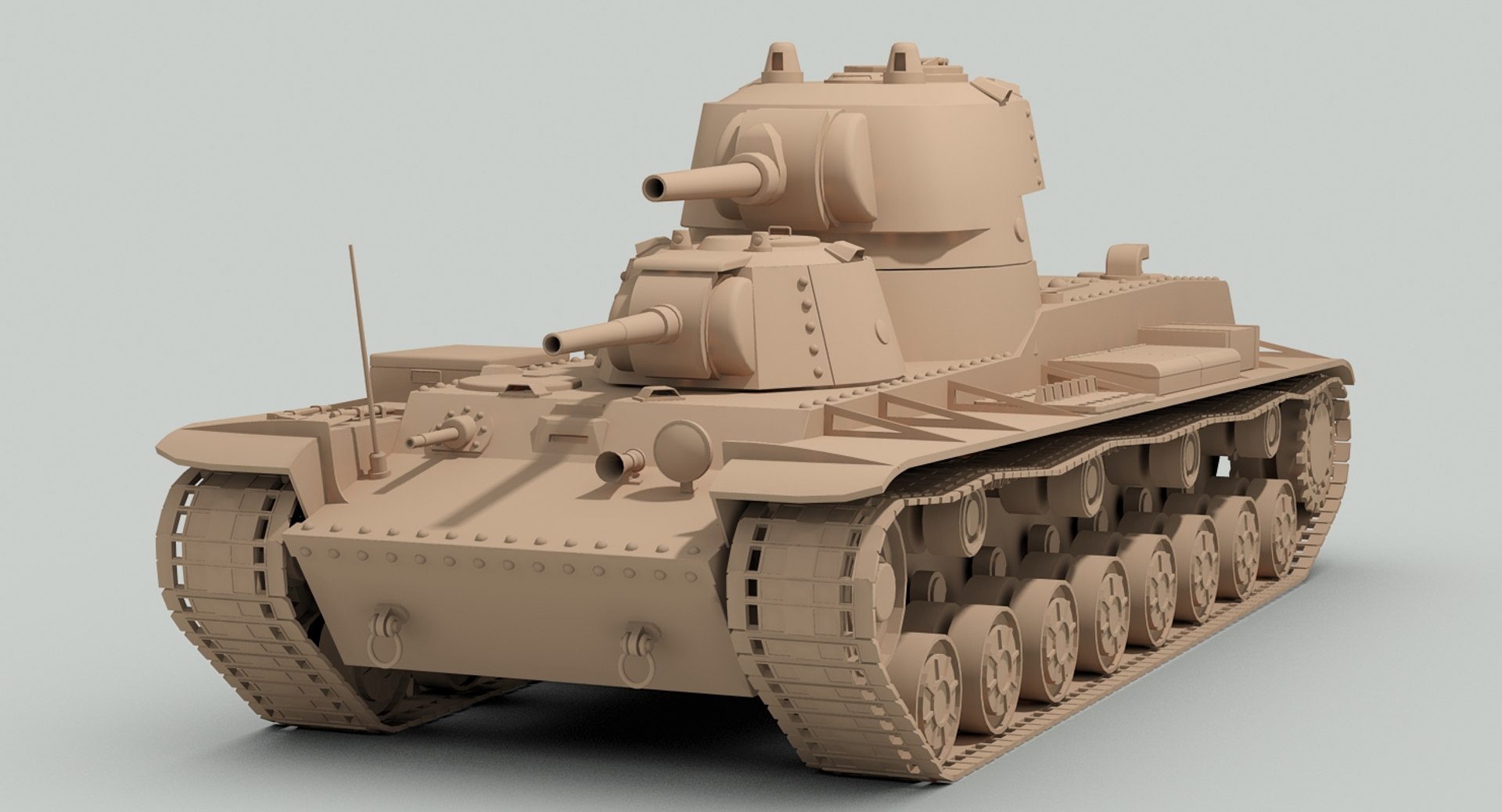 3D Model Ww2 Soviet Russian Smk - TurboSquid 1292018