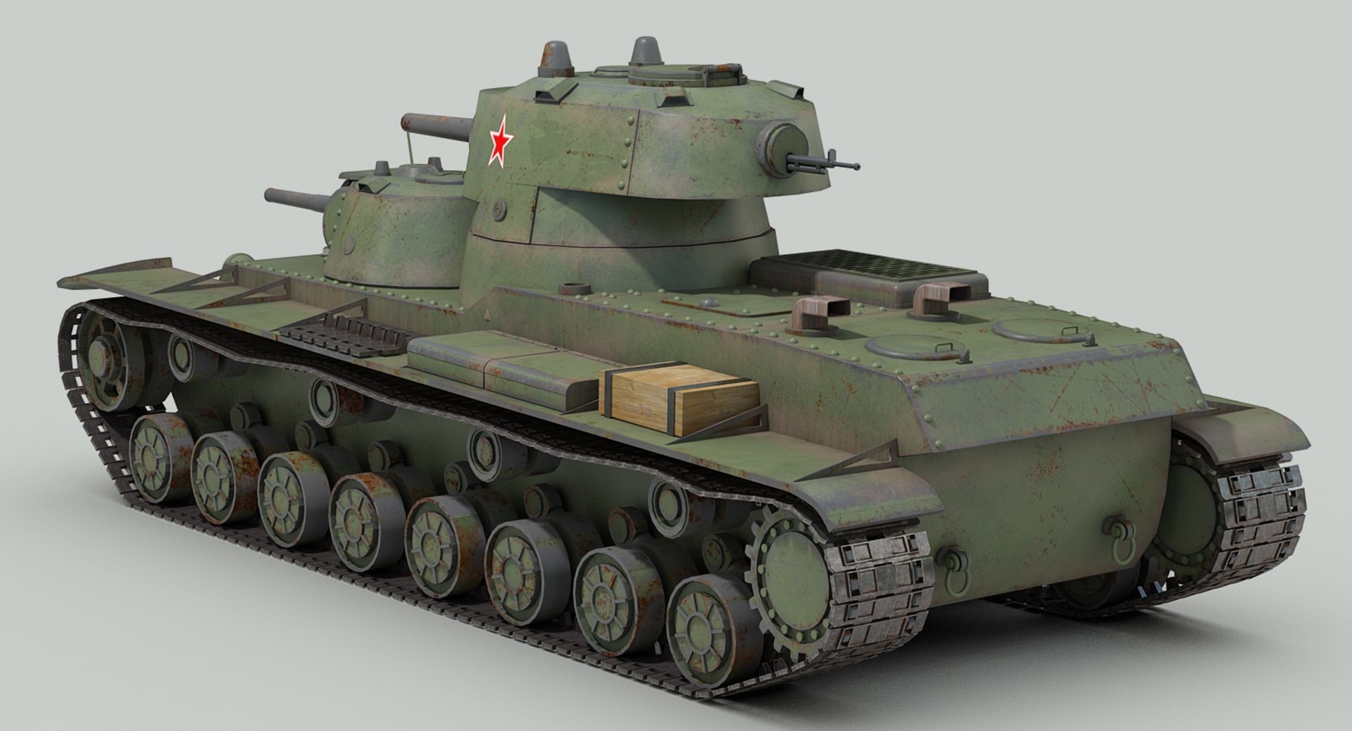 3D Model Ww2 Soviet Russian Smk - TurboSquid 1292018