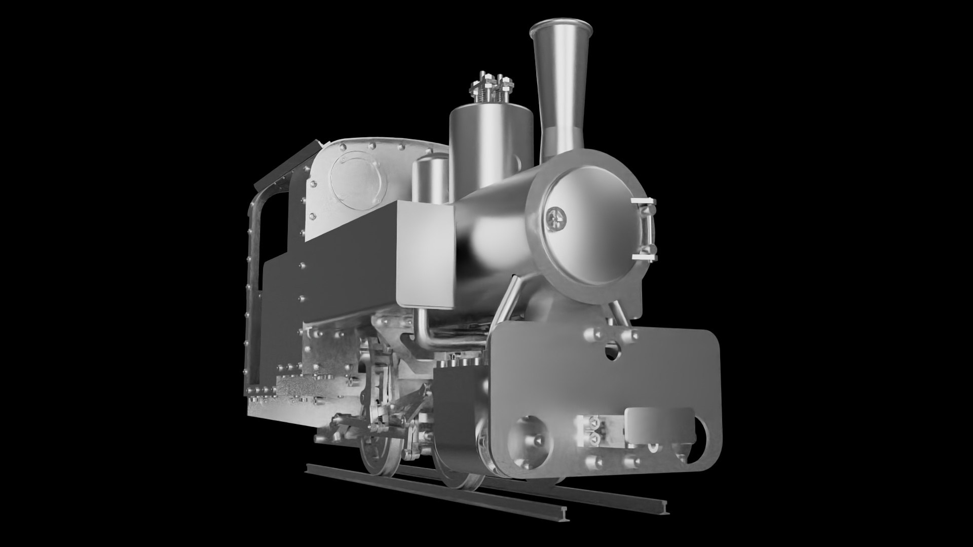 3D Steam-Turbine Engine Decauville Model - TurboSquid 2082892