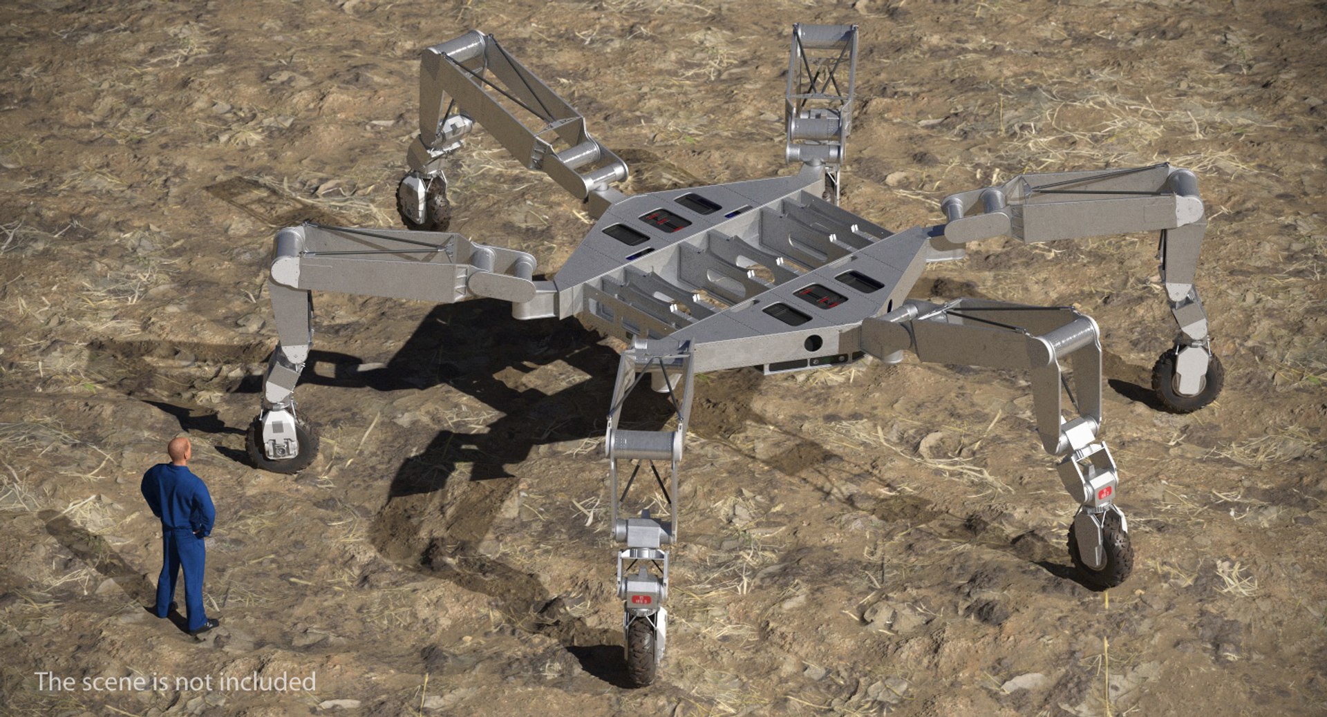 Legged Robotic Lunar Rover 3D Model - TurboSquid 1317983