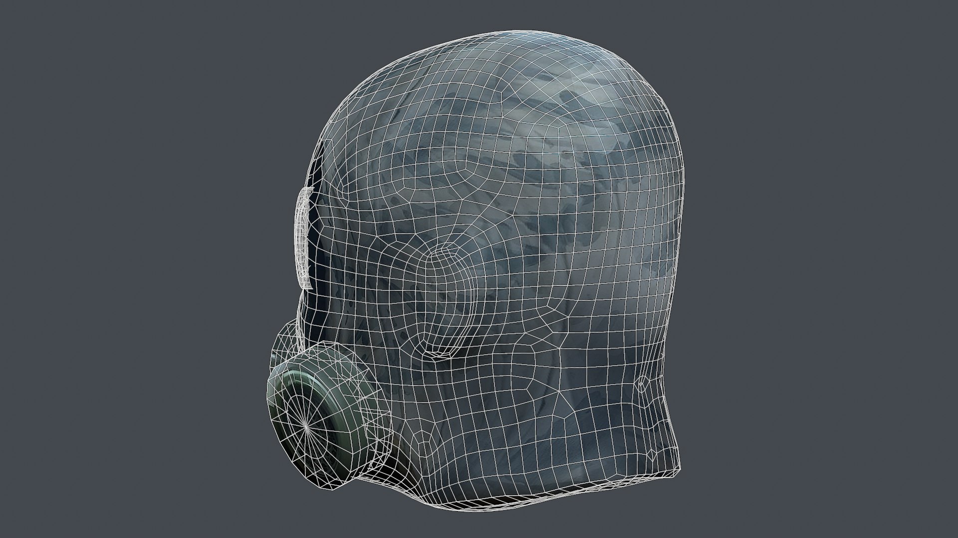 3D Gas Mask Helmet Scifi Futuristic Protection Safety Model ...