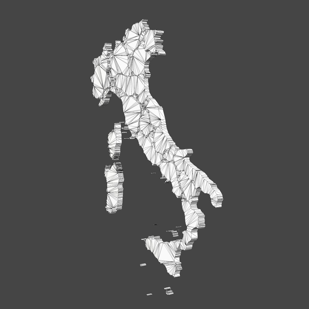 ITALY Map 3D Model - TurboSquid 1886069