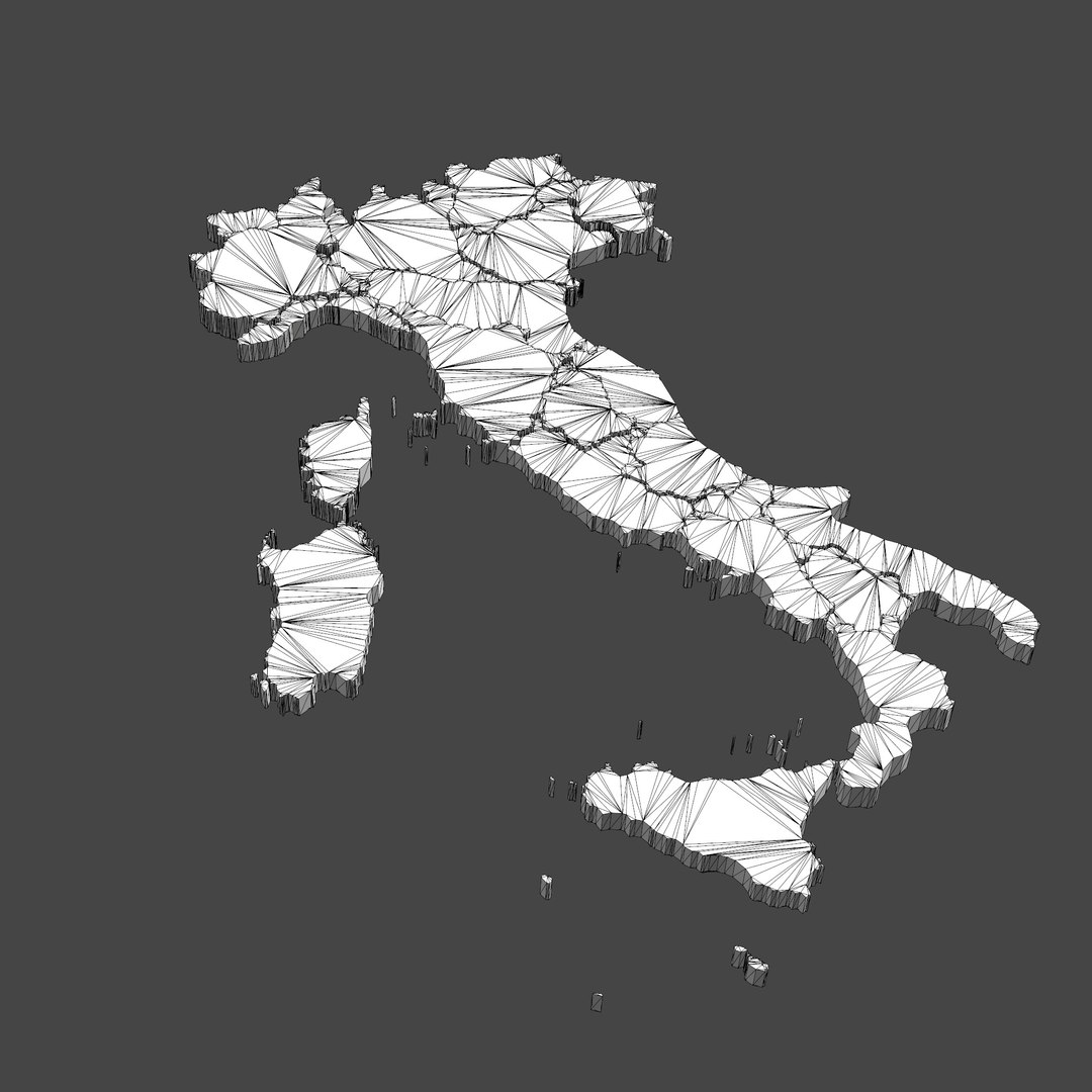 ITALY Map 3D Model - TurboSquid 1886069