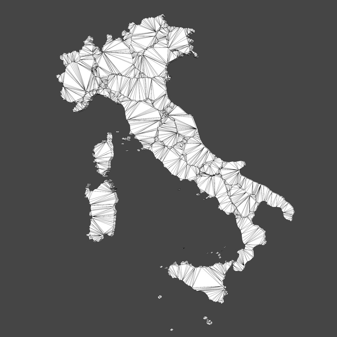 ITALY Map 3D Model - TurboSquid 1886069