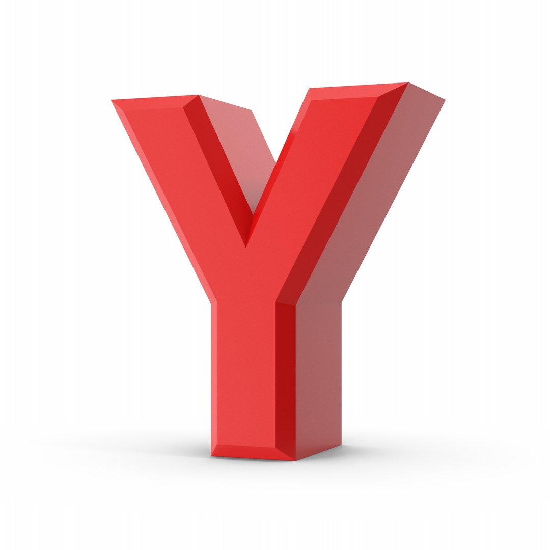 Letter Y 3D Model - TurboSquid 2272828