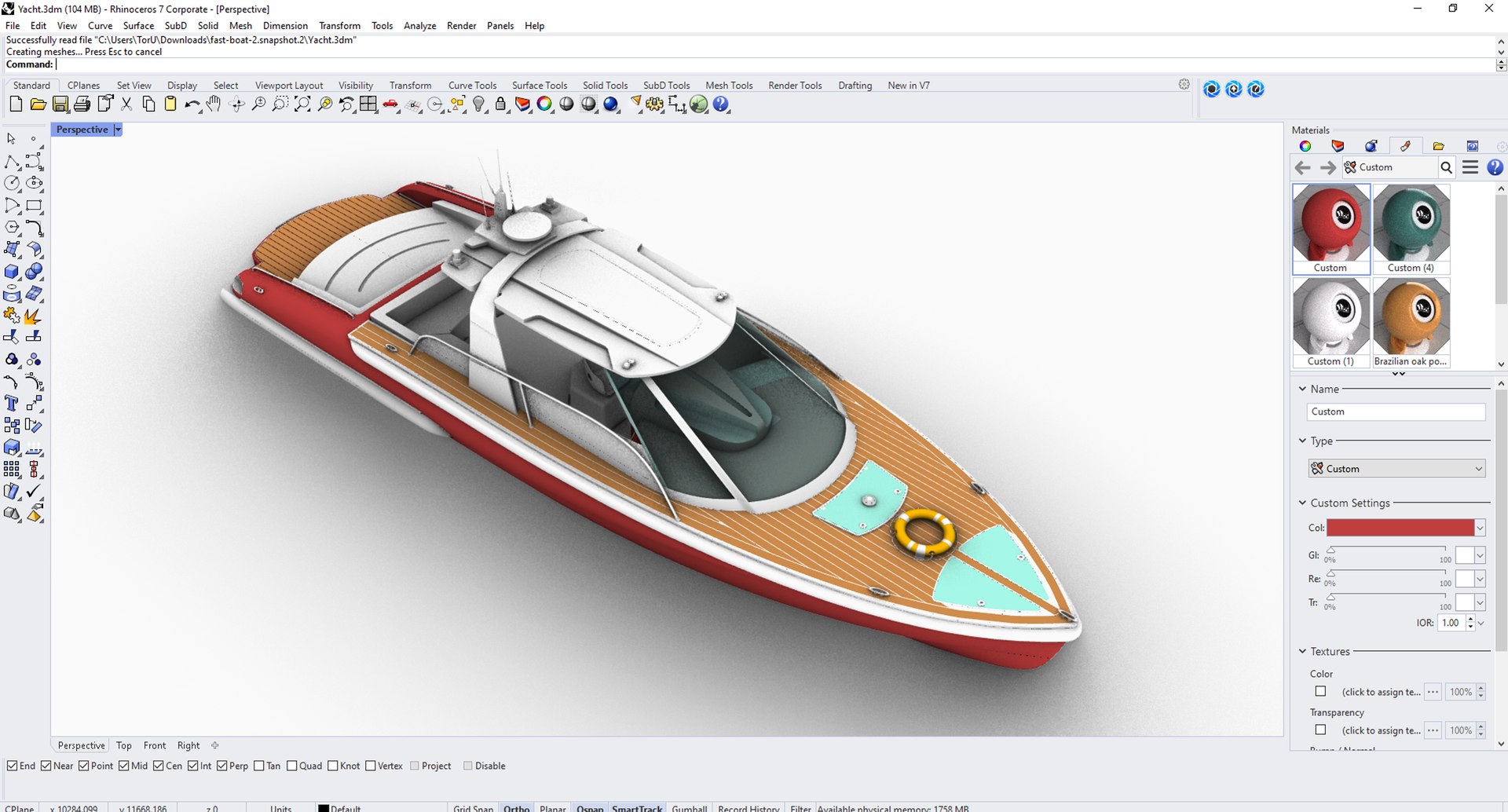 13m High Speed Yacht 3D - TurboSquid 2324207