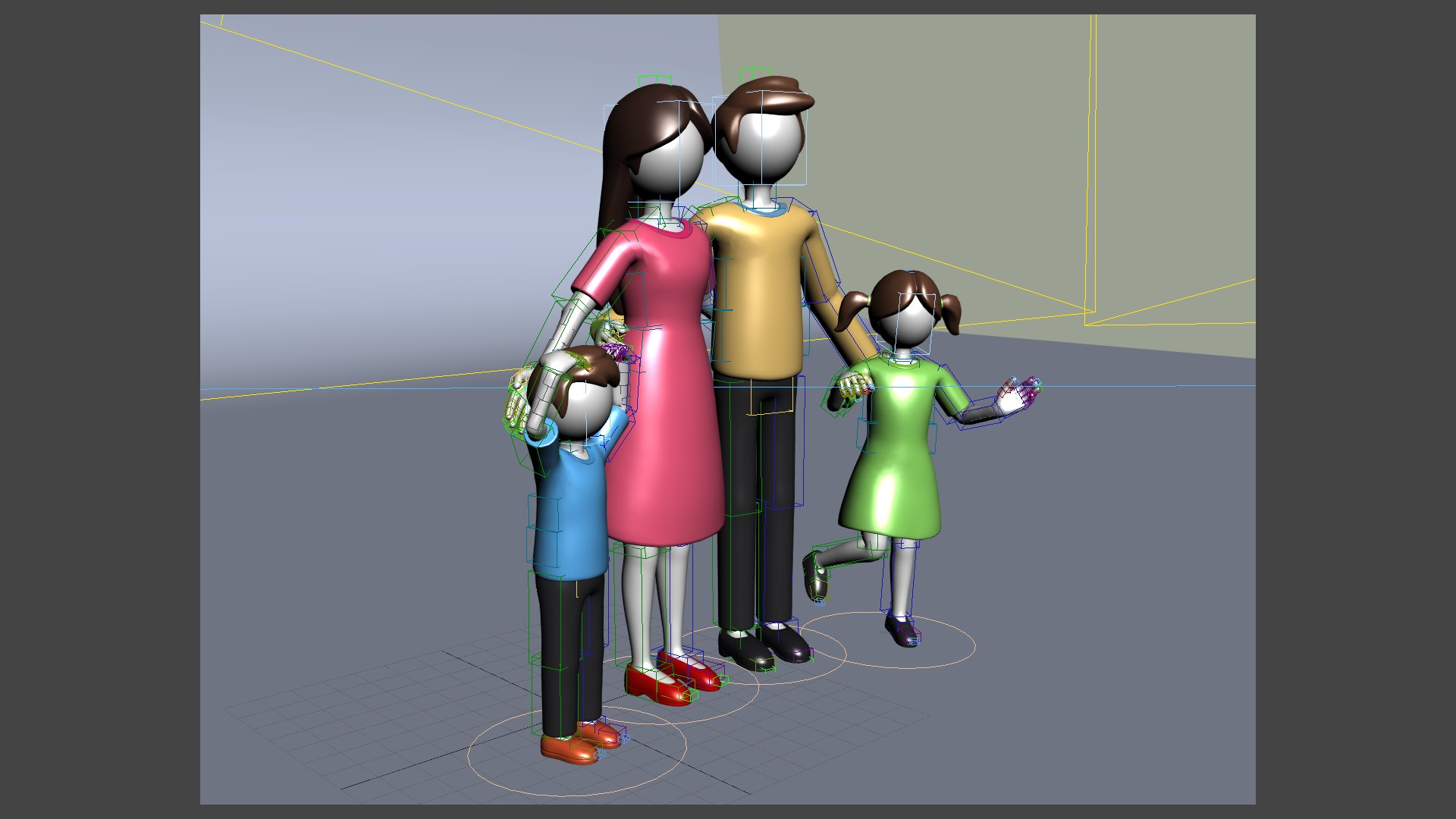Cartoon Family Character A 3D Model - TurboSquid 2085065