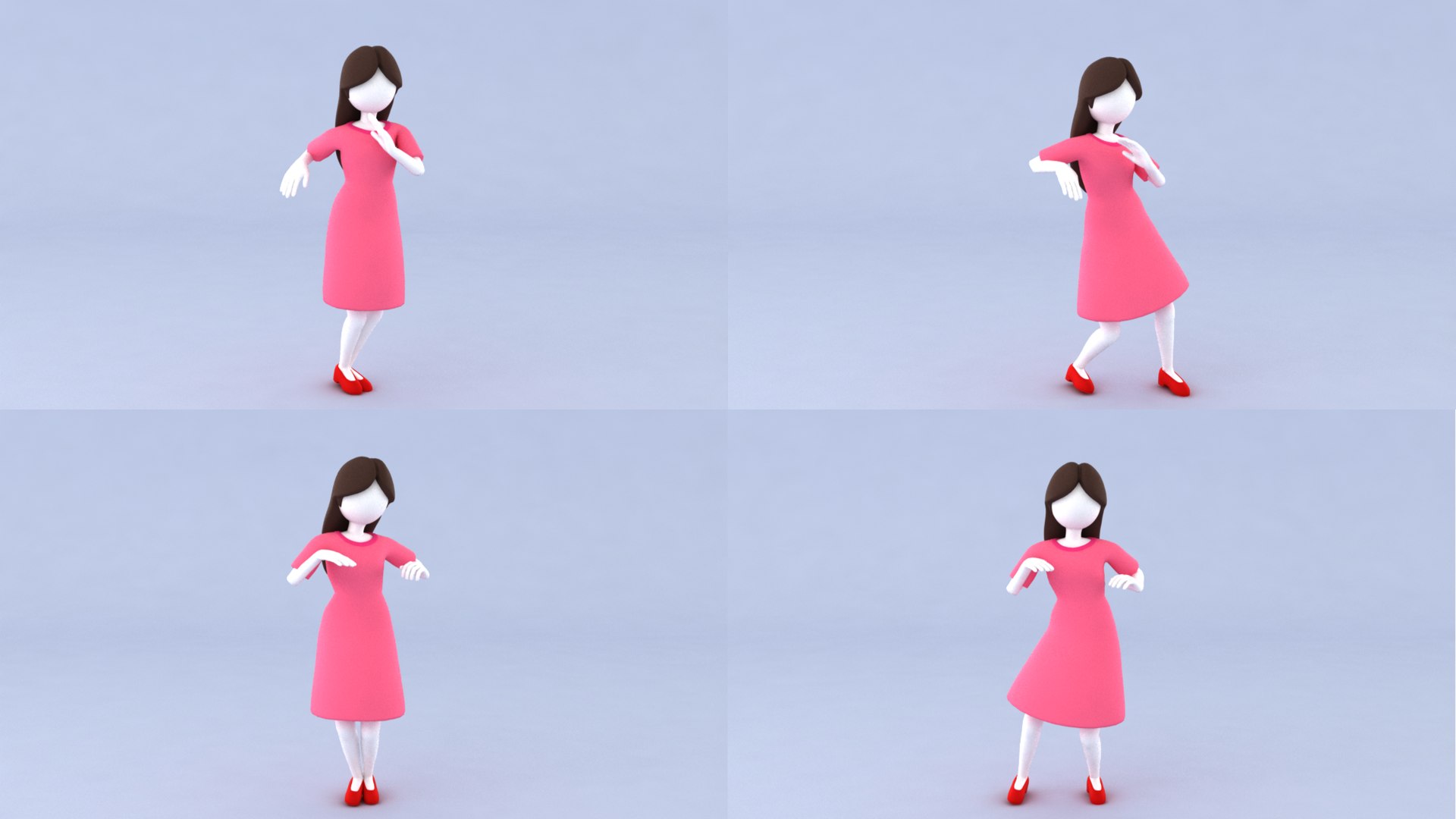 Cartoon Family Character A 3D Model - TurboSquid 2085065