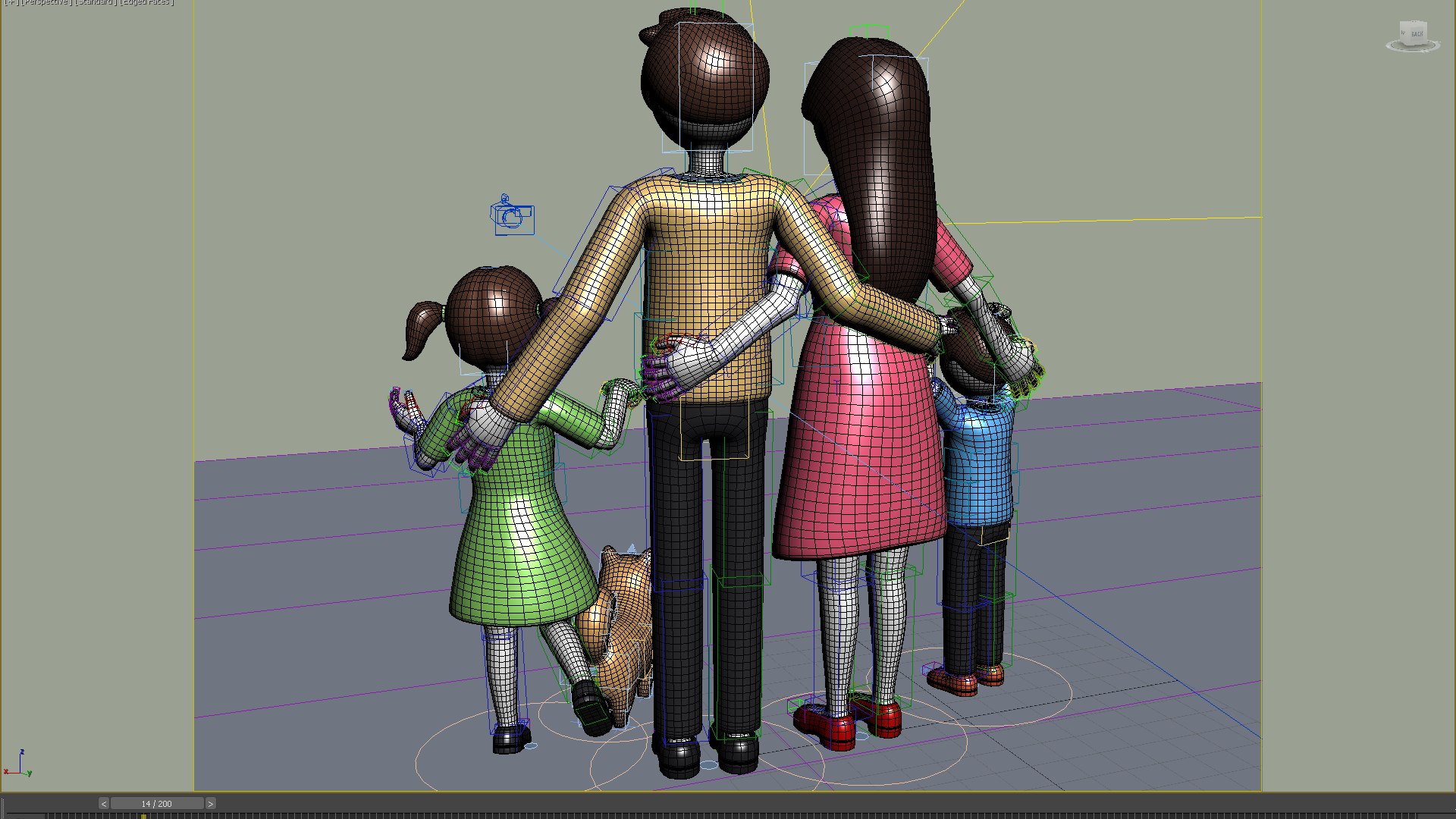 Cartoon Family Character A 3D Model - TurboSquid 2085065