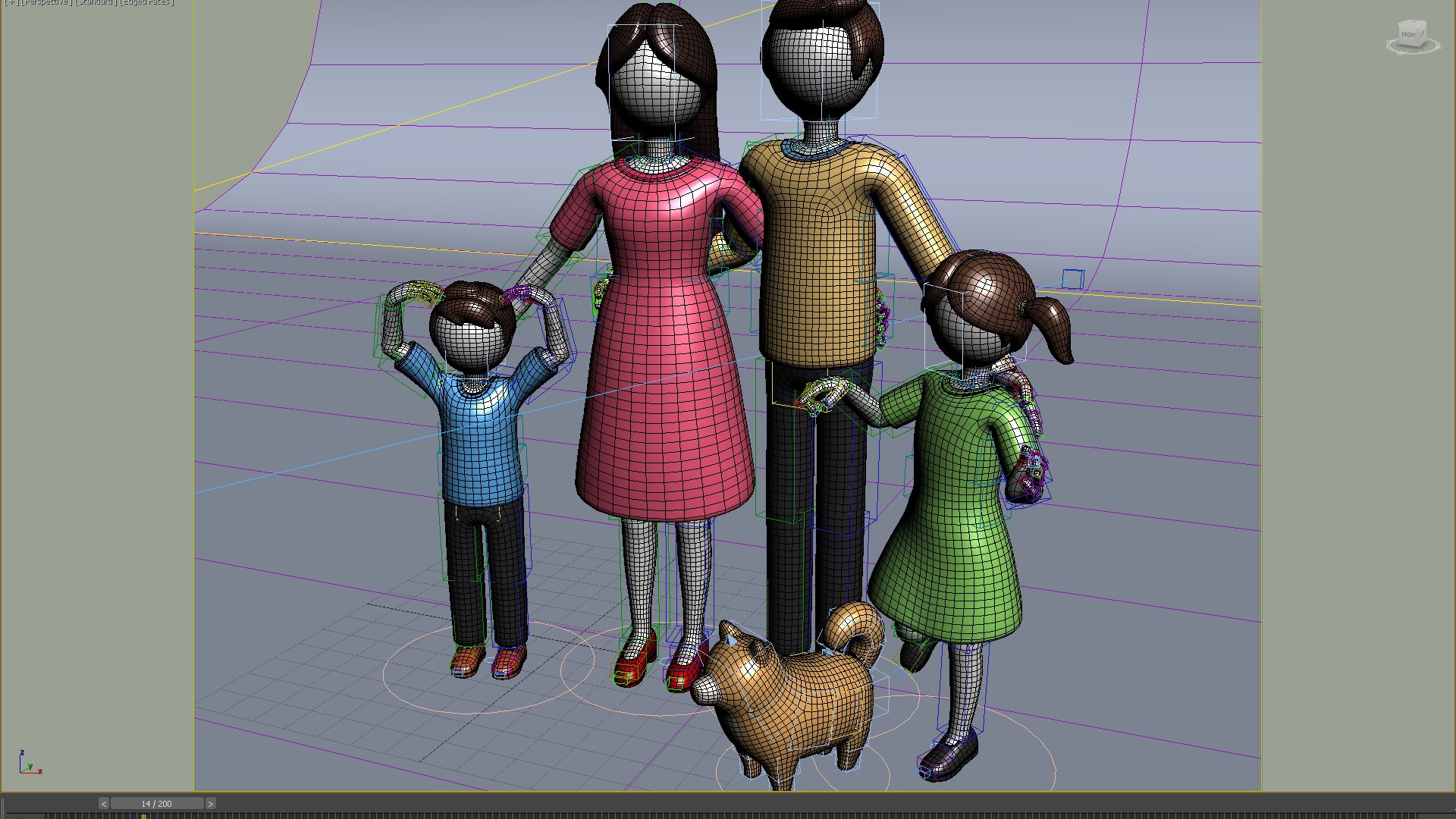 Cartoon Family Character A 3D Model - TurboSquid 2085065