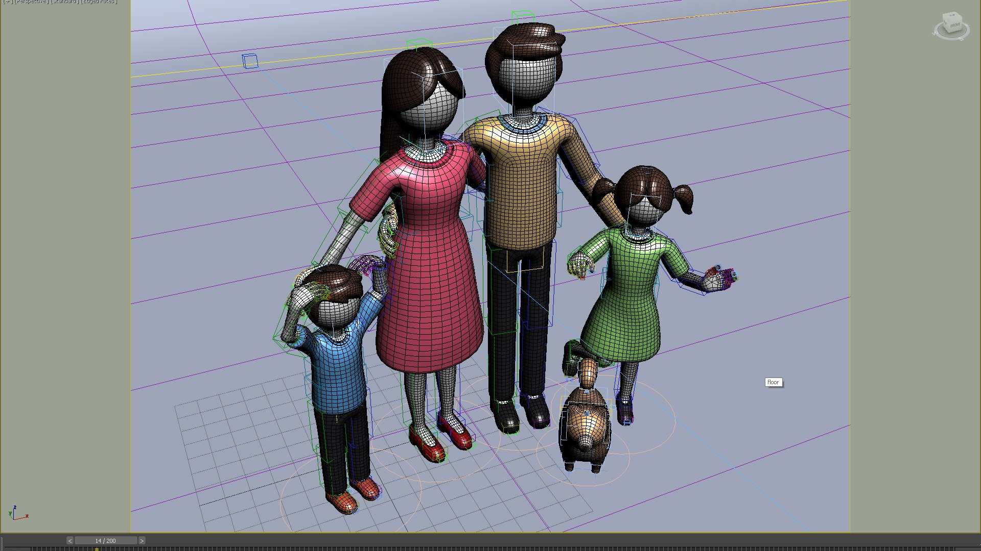 Cartoon Family Character A 3D Model - TurboSquid 2085065