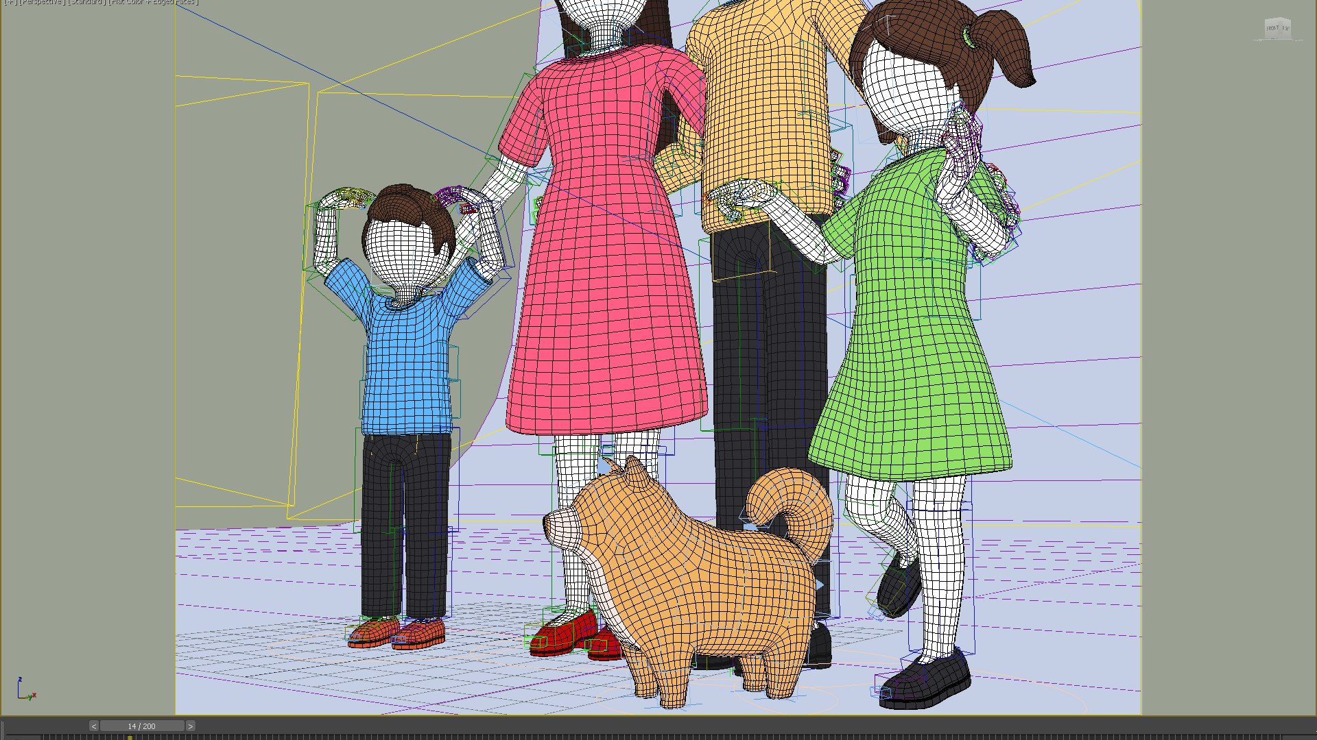 Cartoon Family character A 3D model - TurboSquid 2085065