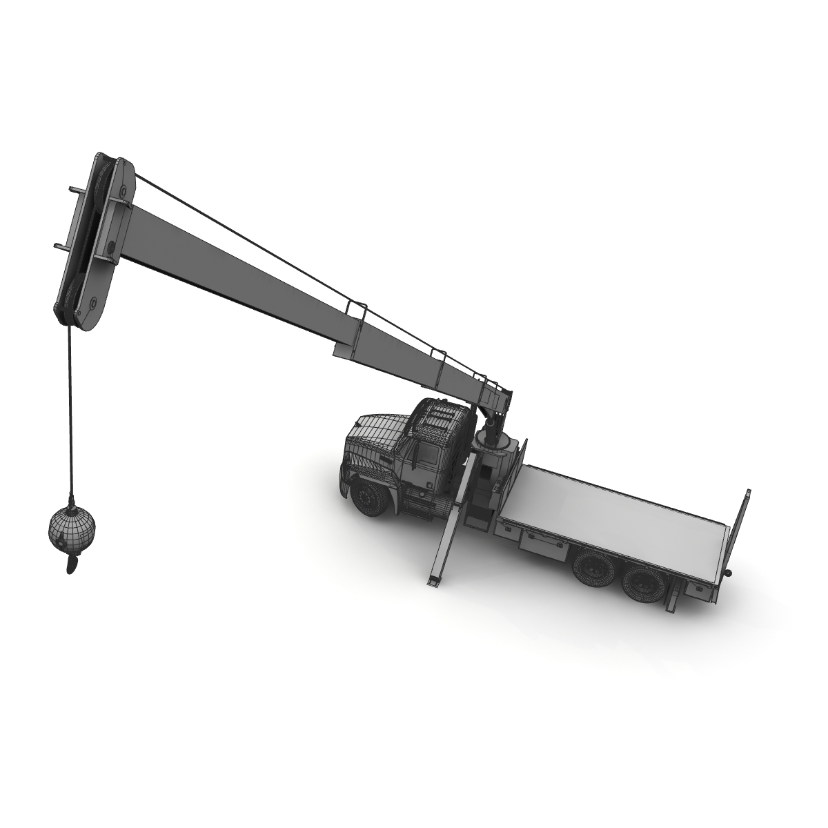 lwo mack ch crane truck