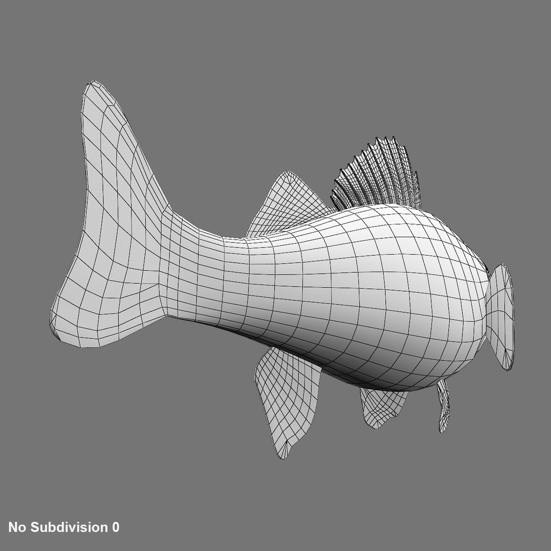 3D Perch Fish - TurboSquid 1535931