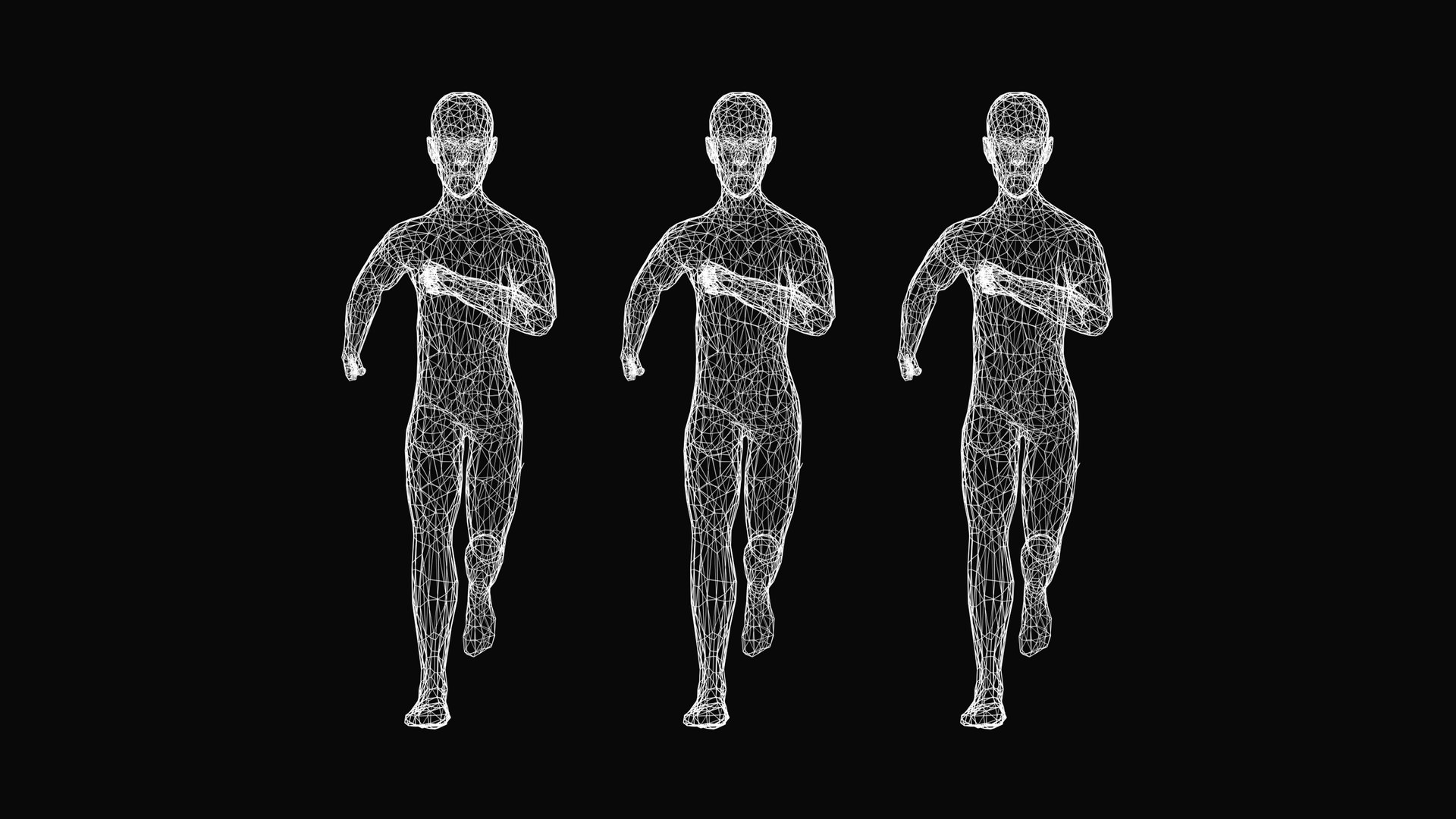 3D Characters 3 23 Wireframe Model - TurboSquid 1969999