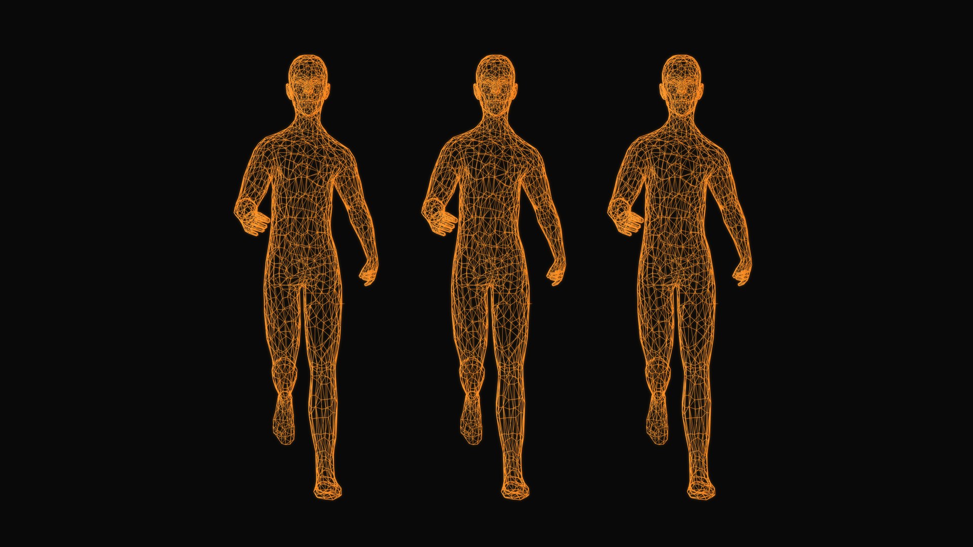 3D Characters 3 23 Wireframe Model - TurboSquid 1969999