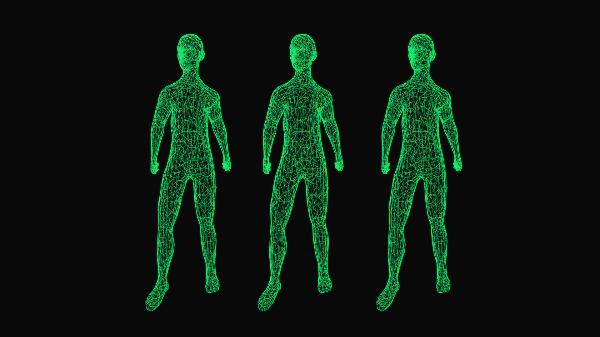 3D Characters 3 23 wireframe model - TurboSquid 1969999