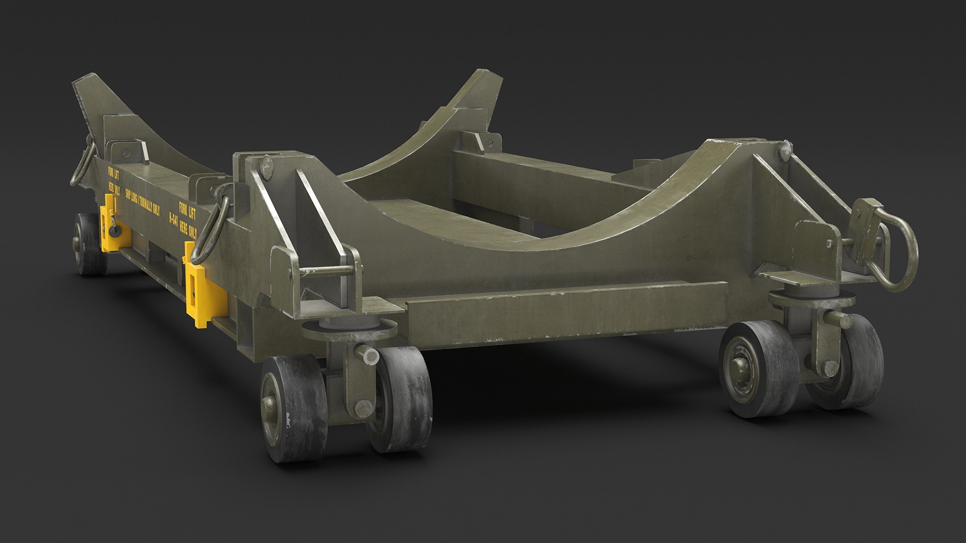 Bomb Trolley Model - TurboSquid 2241836