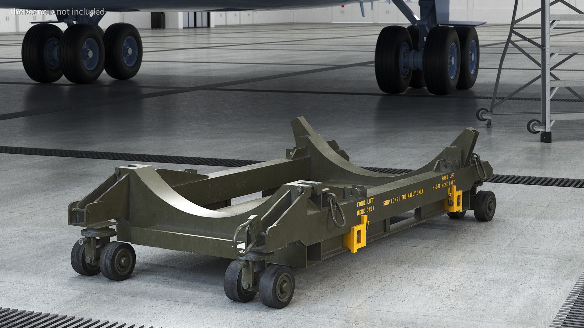 Bomb Trolley Model - TurboSquid 2241836