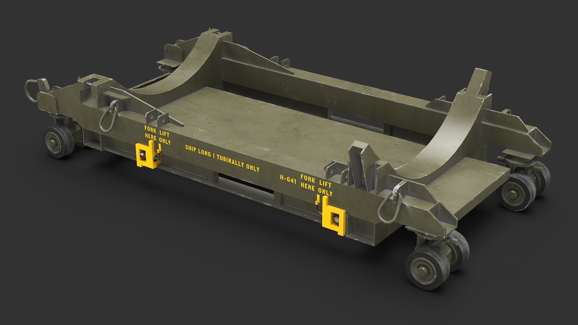 Bomb Trolley Model - TurboSquid 2241836
