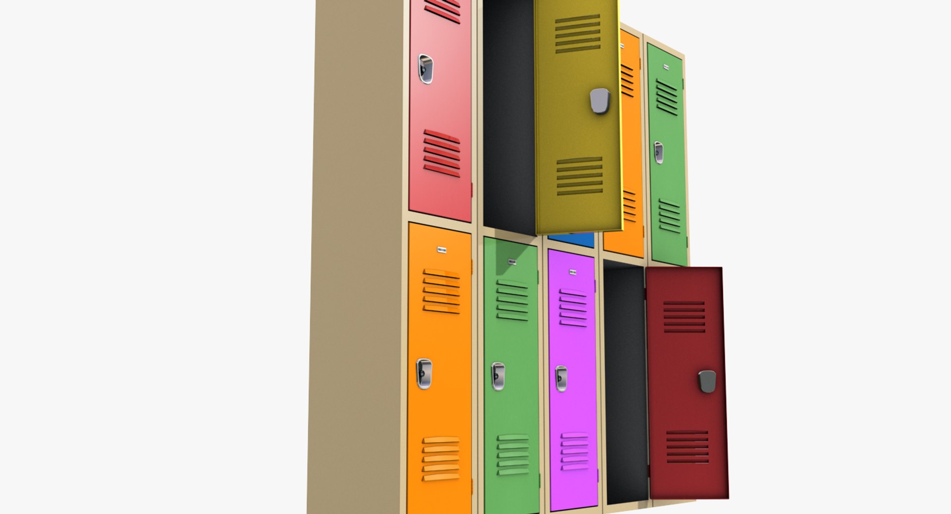 3d School Lockers