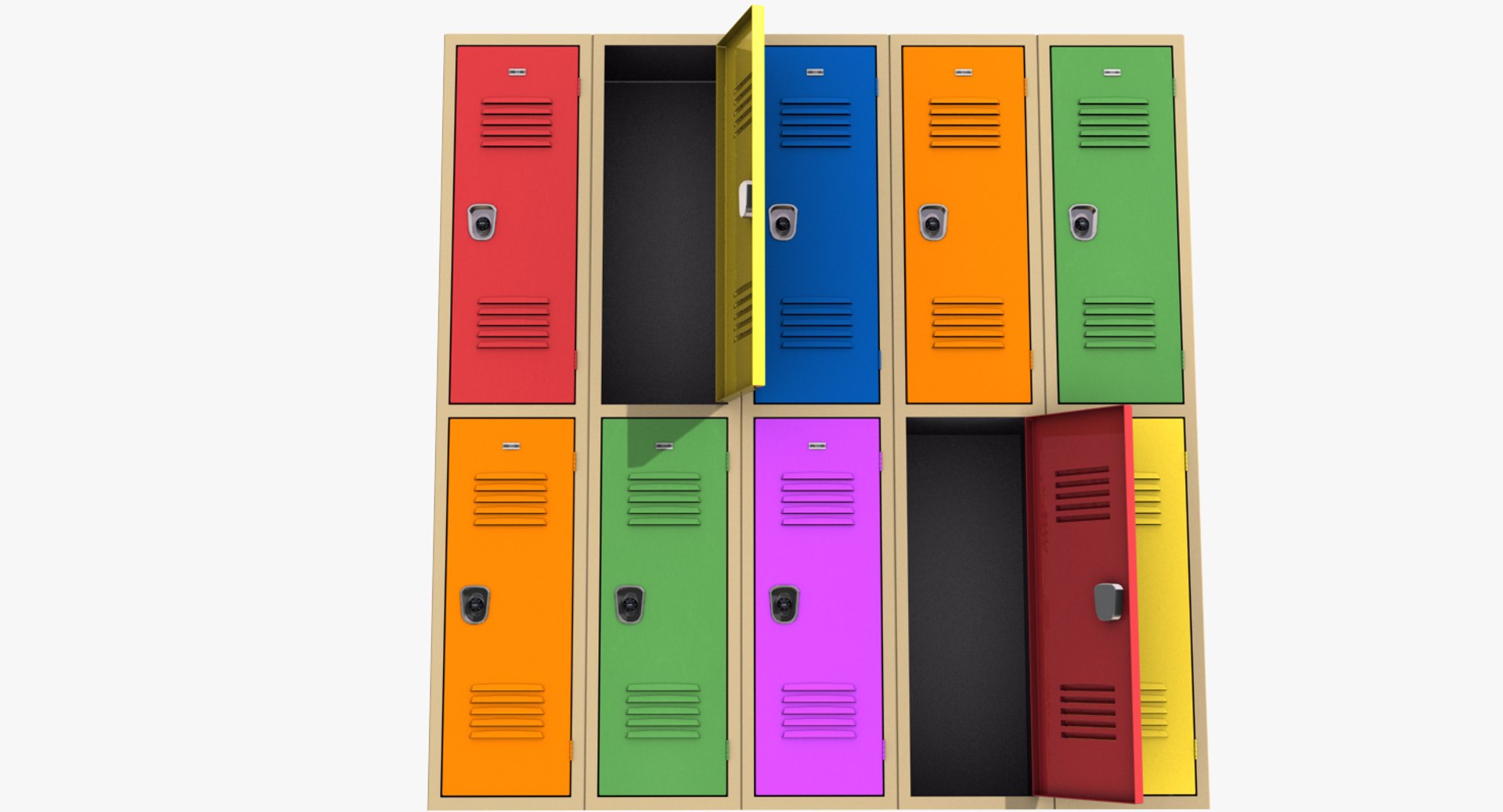 3d School Lockers
