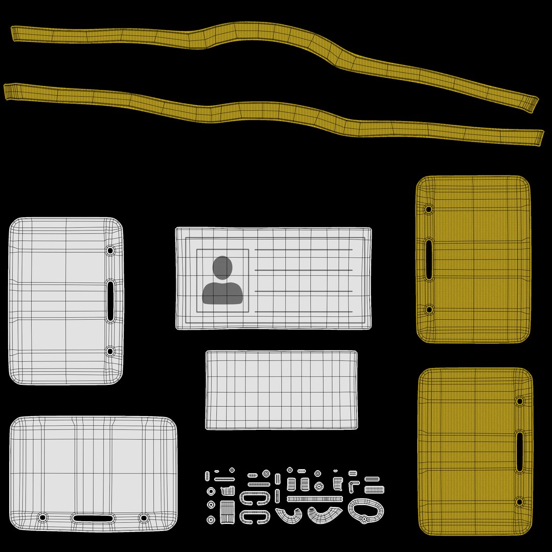 3D Name Badges Set 2 - TurboSquid 1718479