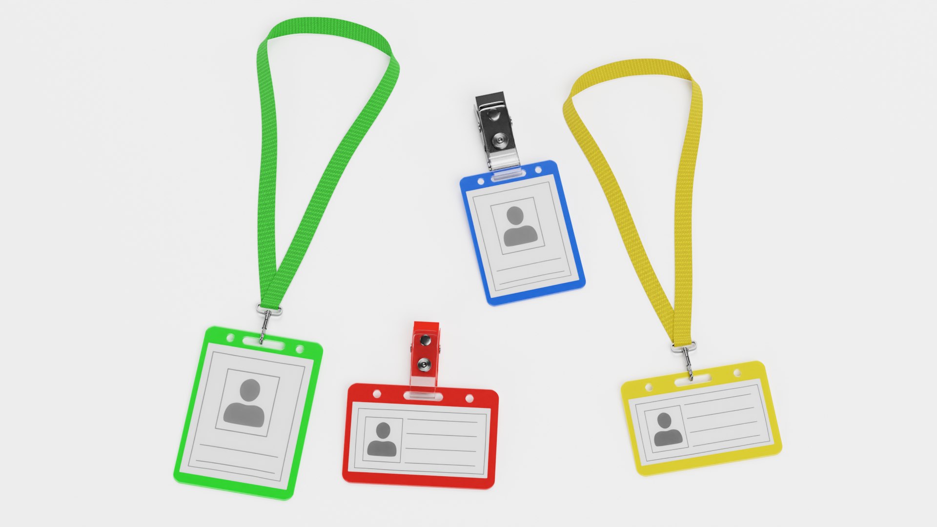 3D Name Badges Set 2 - TurboSquid 1718479